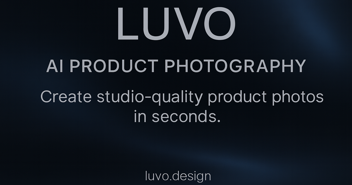 LUVO — AI Produktowa Fotografia w Sekundy